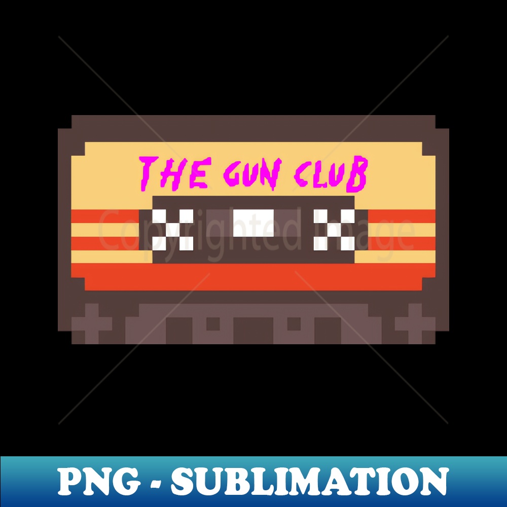 The Gun Club 8bit Cassette Tape - Exclusive PNG Sublimation | Inspire ...