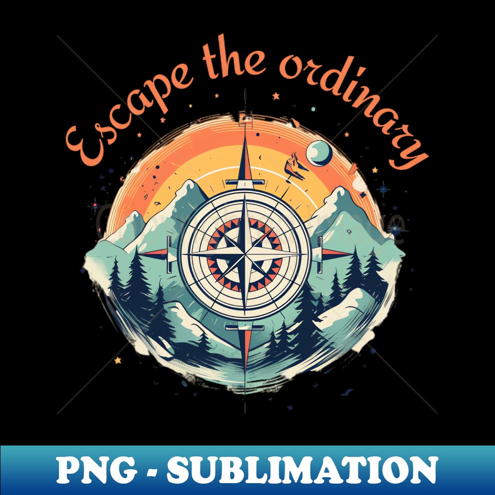 Hiking Inspired Compass and Mountain Landscape - Instant Sub | Inspire ...