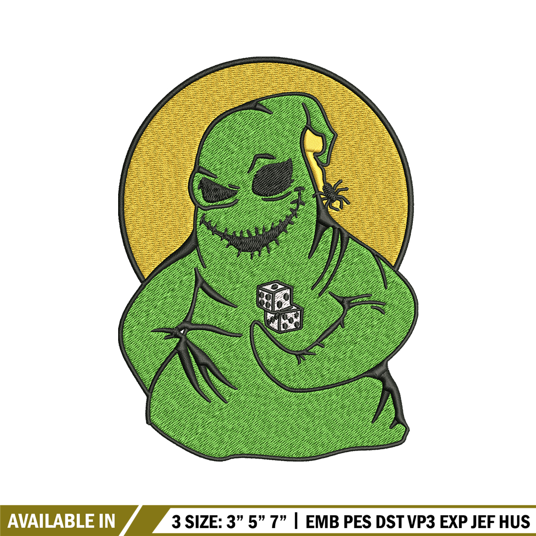 Oogie Boogie Embroidery design, Oogie Boogie Embroidery, hal | Inspire ...