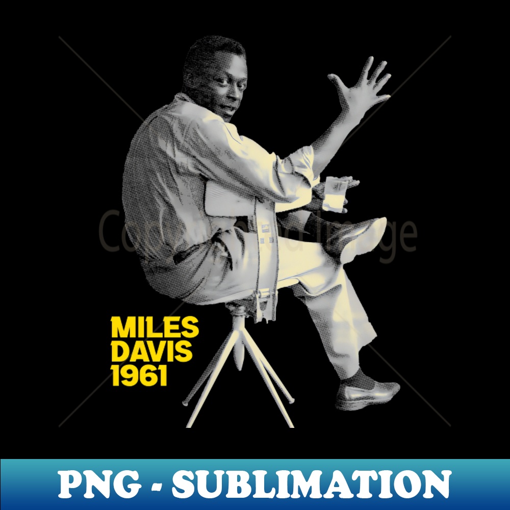 Classic Young Miles Davis Golden - PNG Transparent Digital D | Inspire ...