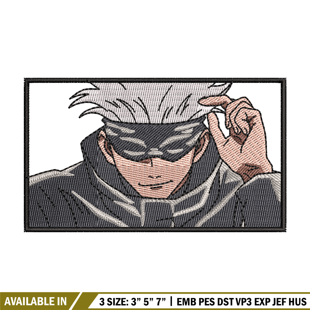 Satoru gojo embroidery design, Jujutsu embroidery, Anime des - Inspire ...