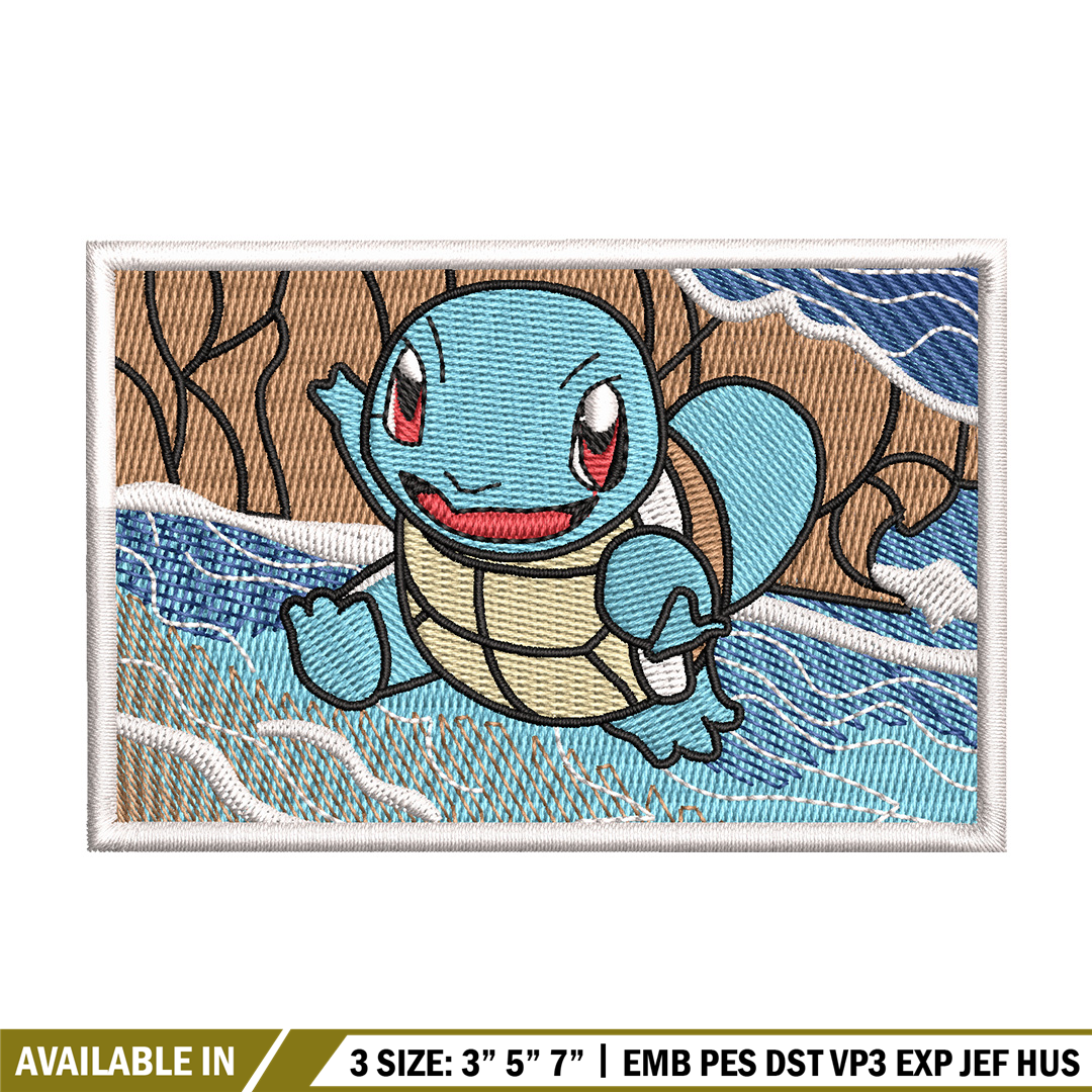 Squirtle box embroidery design, Pokemon embroidery, Anime de - Inspire ...