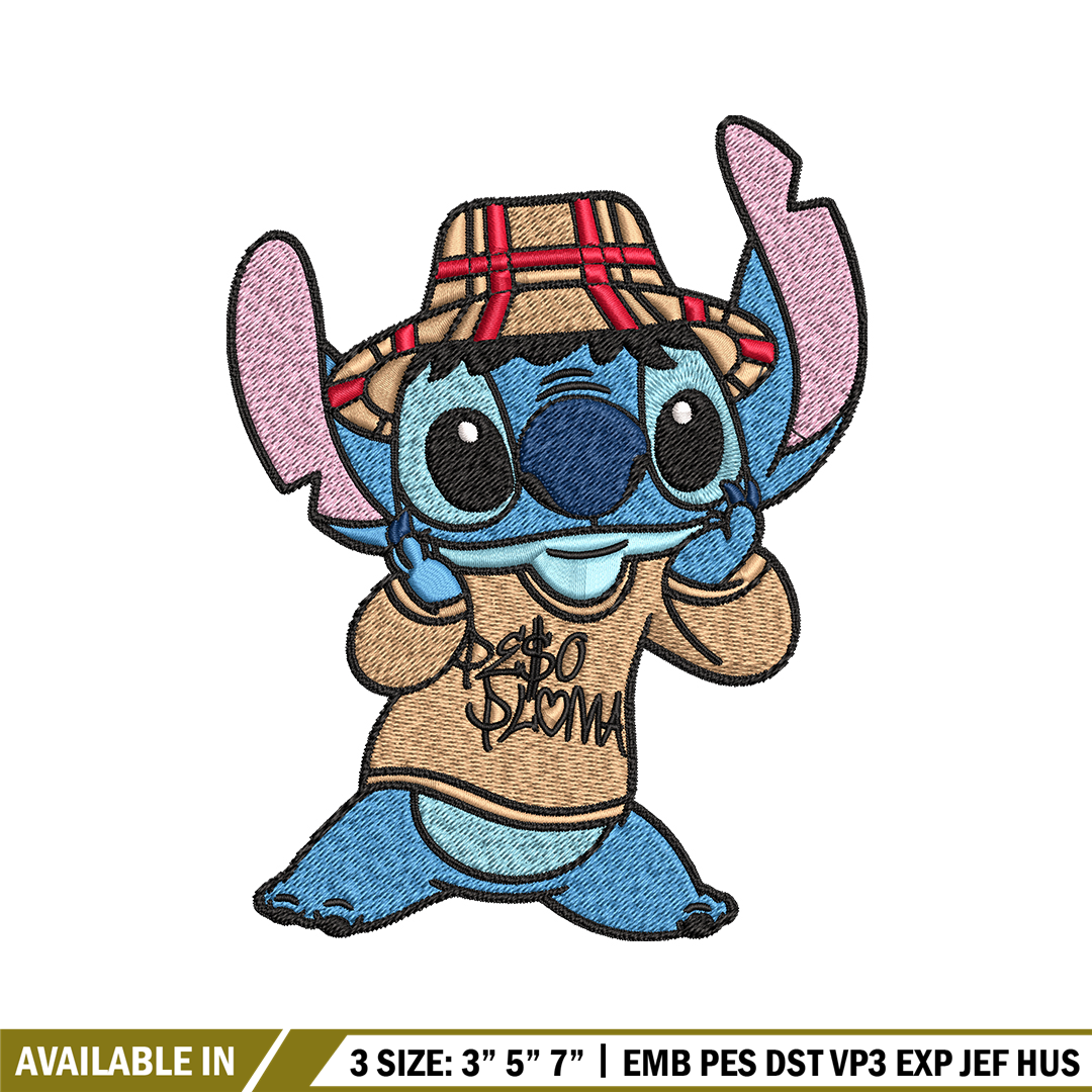 Stitch Peso Pluma Embroidery design, Peso Pluma Stitch Embro | Inspire ...