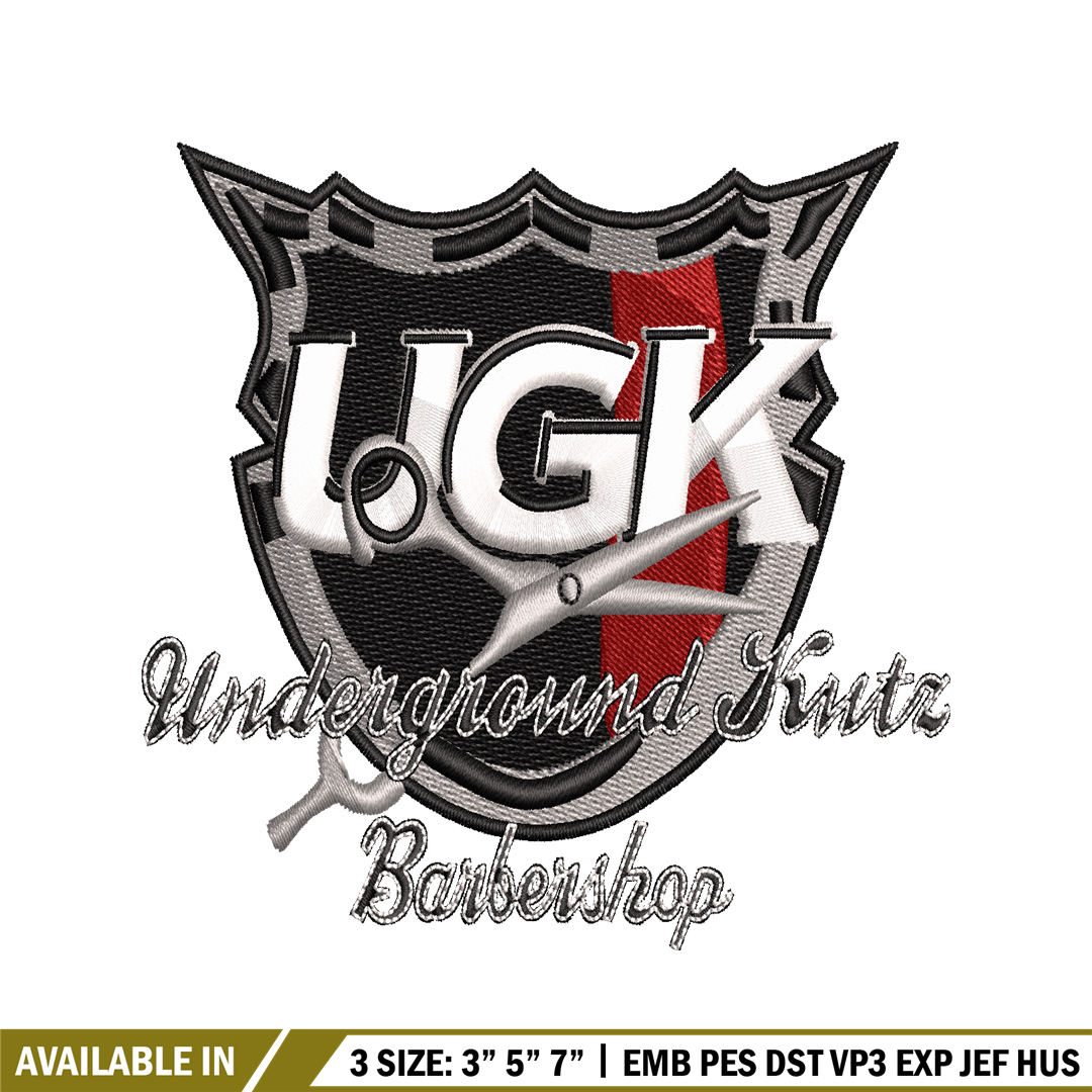 Ugk logo embroidery design, Ugk logo embroidery, logo design - Inspire ...
