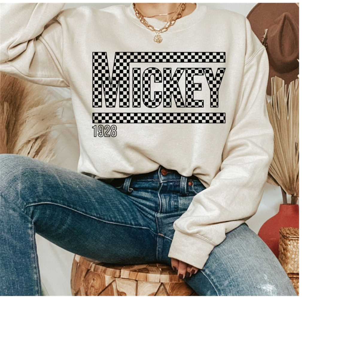 Checkered Mickeyy SVG, Png, PDF, Instant Download Printable - Inspire ...