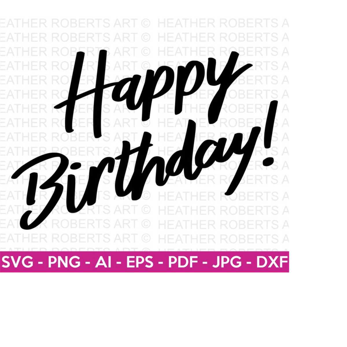 Happy Birthday SVG, Birthday SVG, Birthday Greeting svg, Bir - Inspire ...