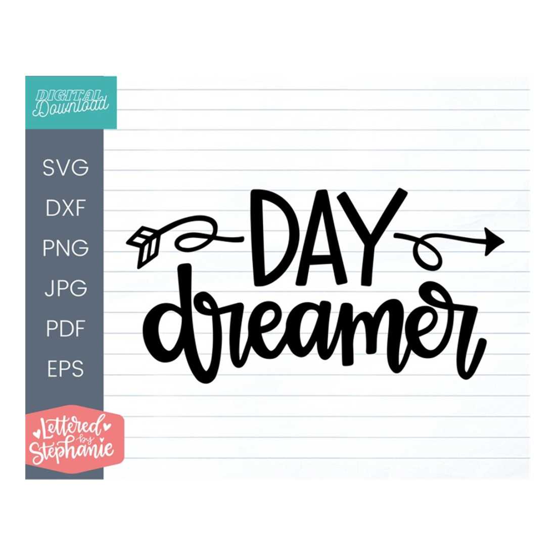 Day Dreamer SVG Cut File, dreamer quote svg, handlettered sv | Inspire ...