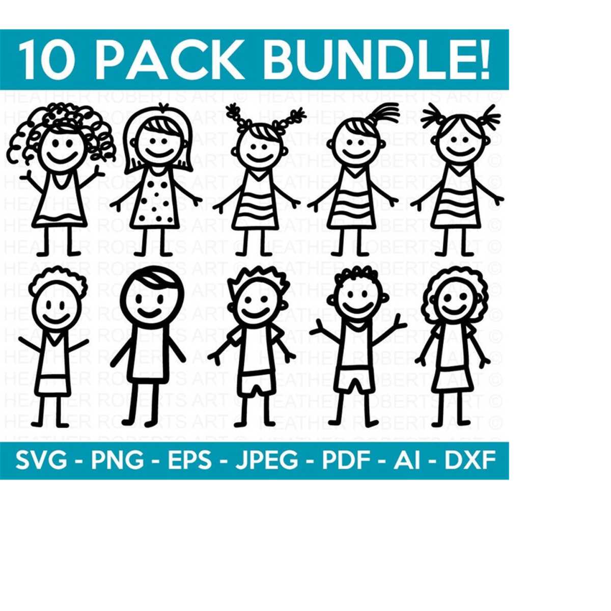 Stick Figures Svg Bundle, Stick People Svg, Stick Figures Sv - Inspire ...