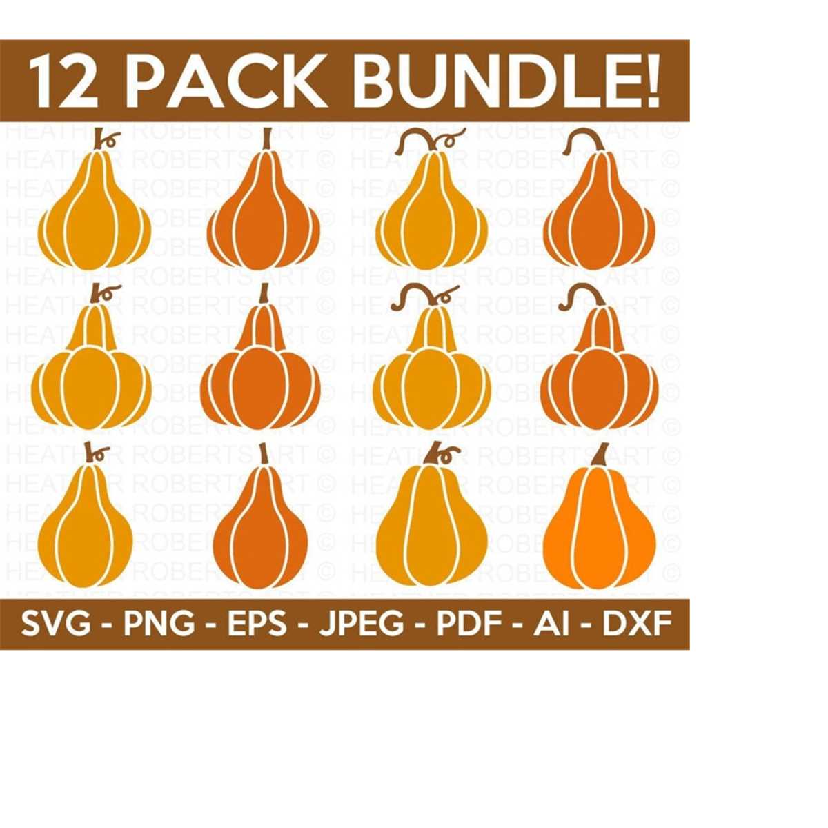 Gourd SVG Bundle, Pumpkin SVG, Pumpkin Vector, Halloween Svg | Inspire ...