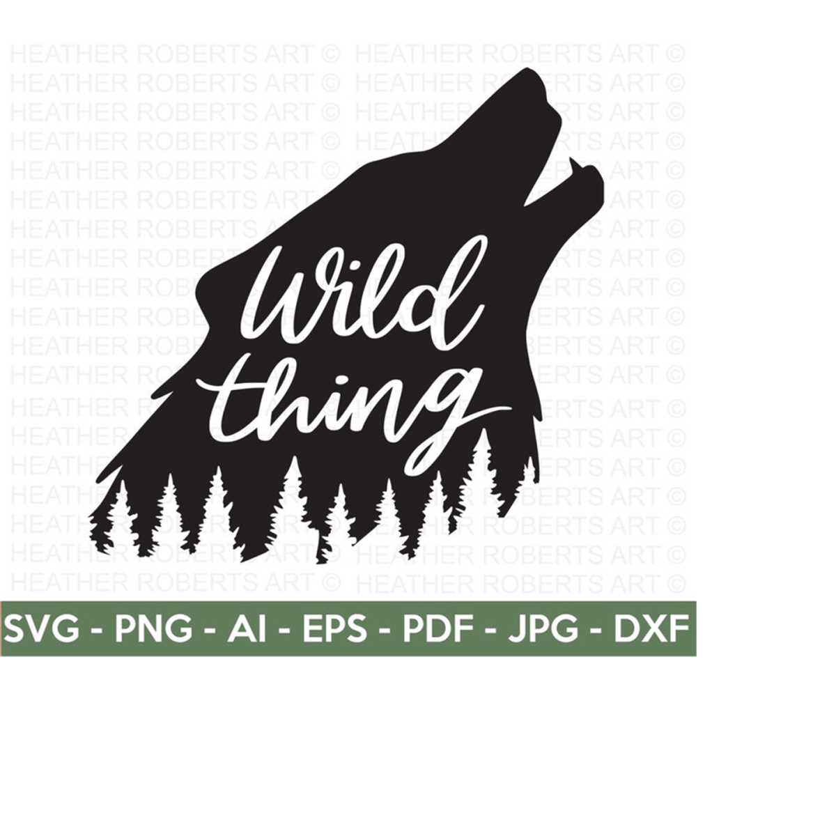 Wild Thing SVG, Wolf SVG, Wolf Silhouette SVG, Wilderness sv - Inspire ...