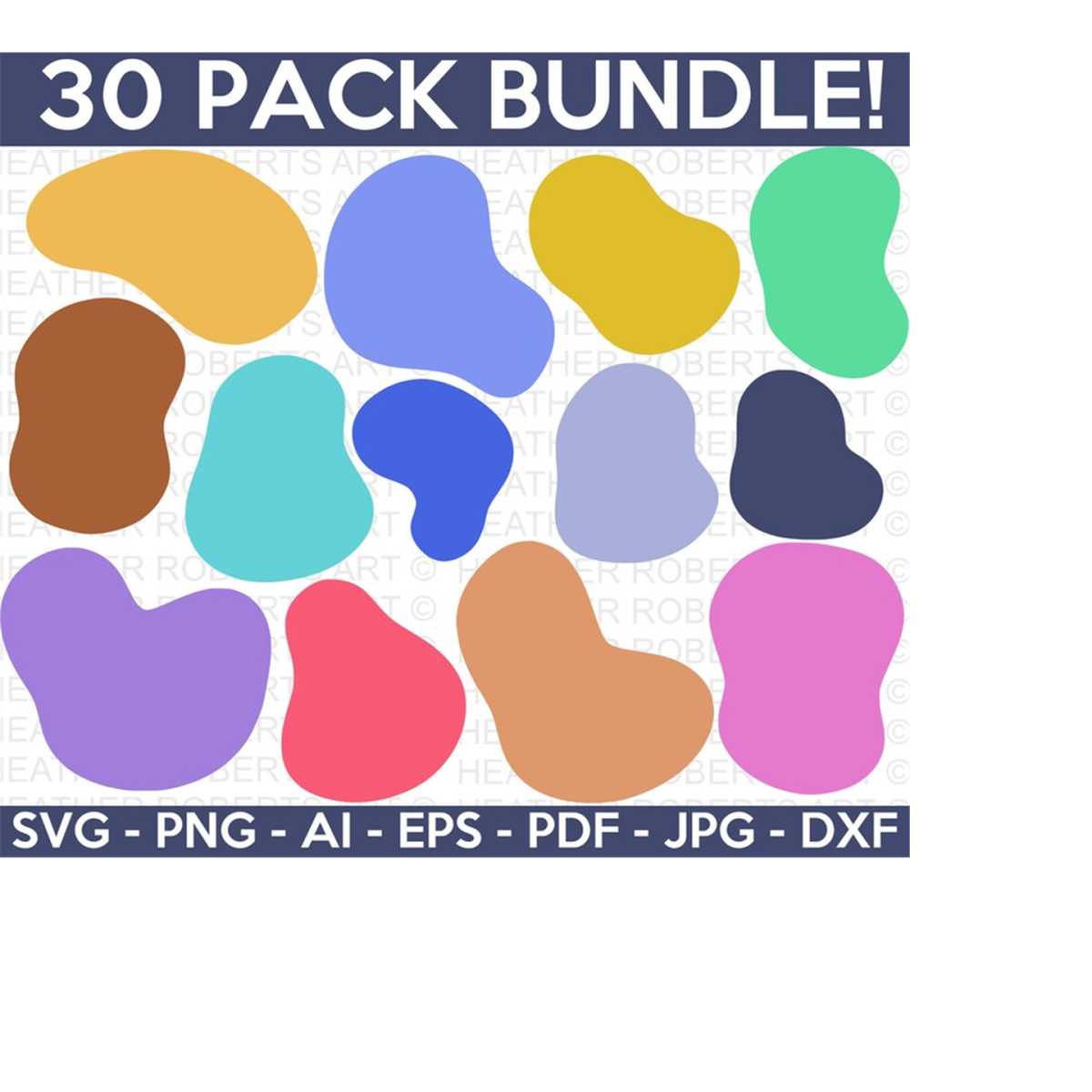 Blobs SVG Bundle, Blobs svg, Paint Drops SVG Bundle, Paint S - Inspire Uplift