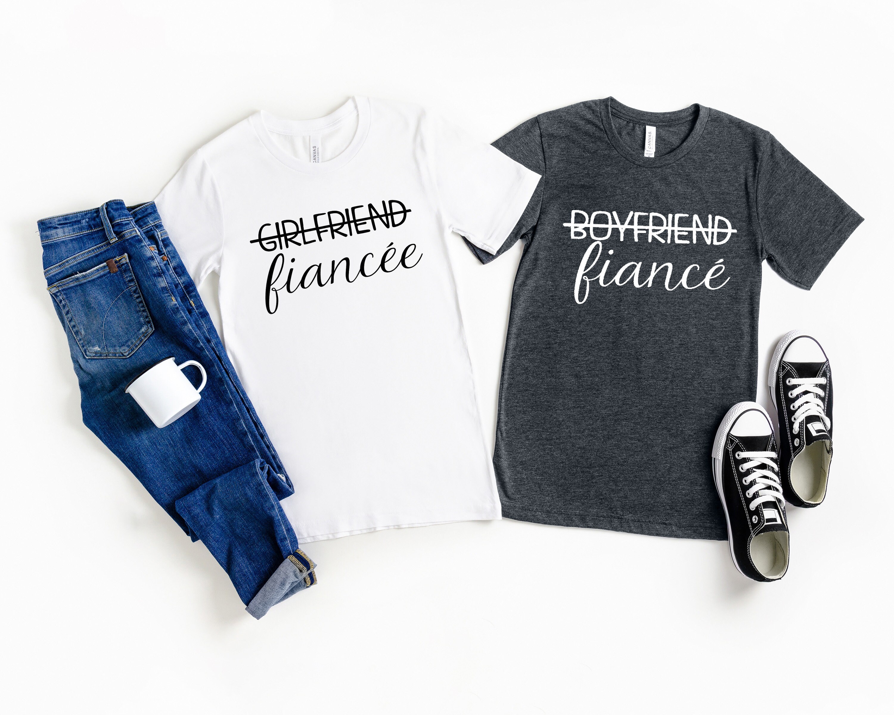 Girlfriend Fiancee Shirt Png, Boyfriend Fiance Shirt Png, Ma - Inspire ...
