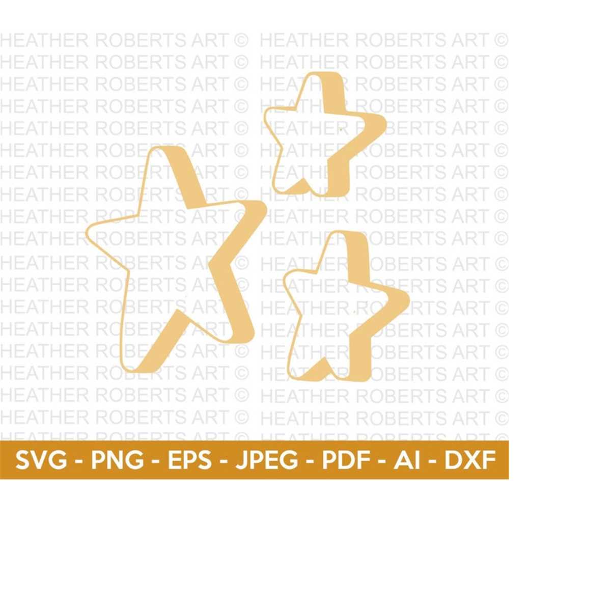 3D Stars SVG, 3D Shape Svg, 3D Design, Star Clipart, Bright | Inspire ...