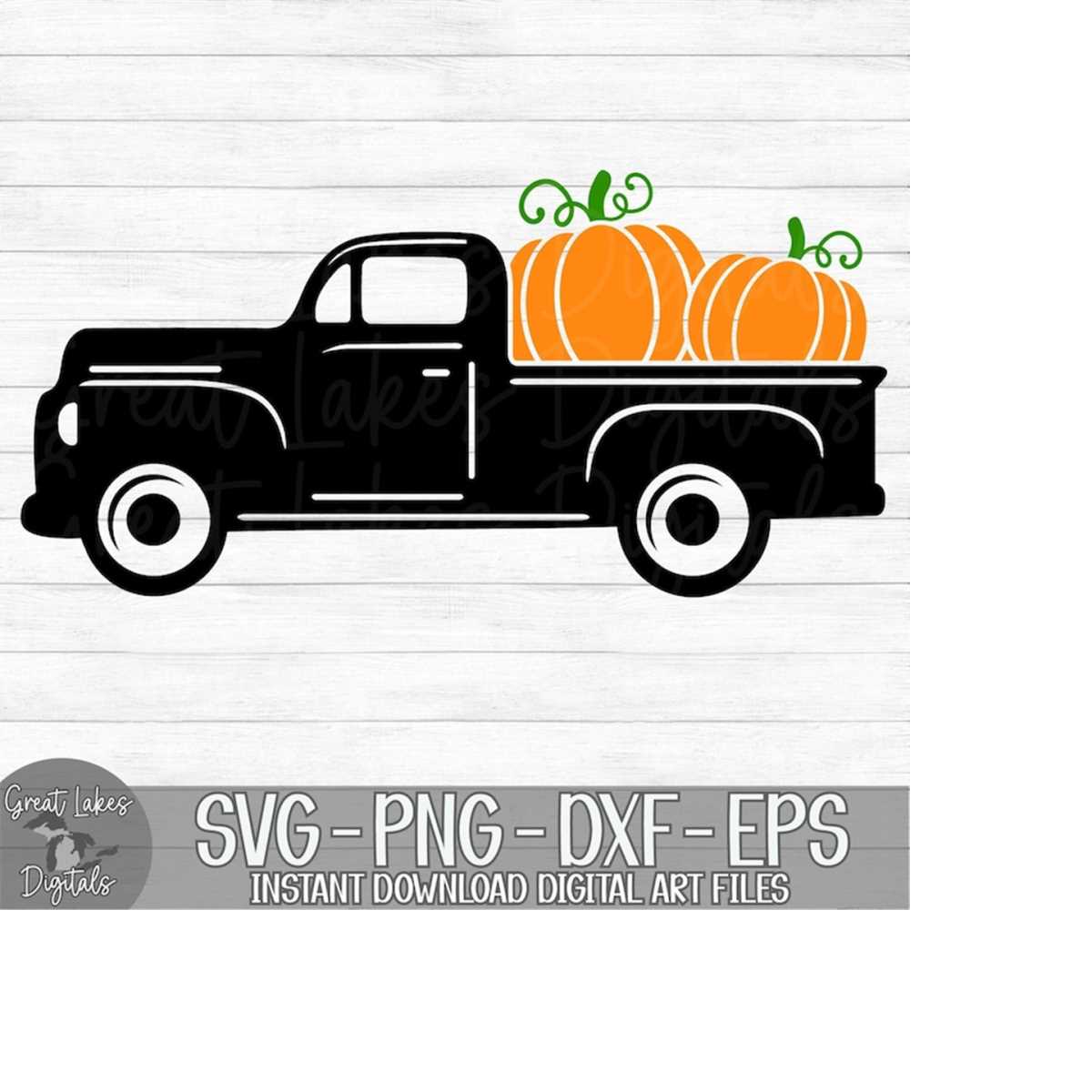 Fall Pumpkin Truck - Instant Digital Download - svg, png, dx | Inspire ...