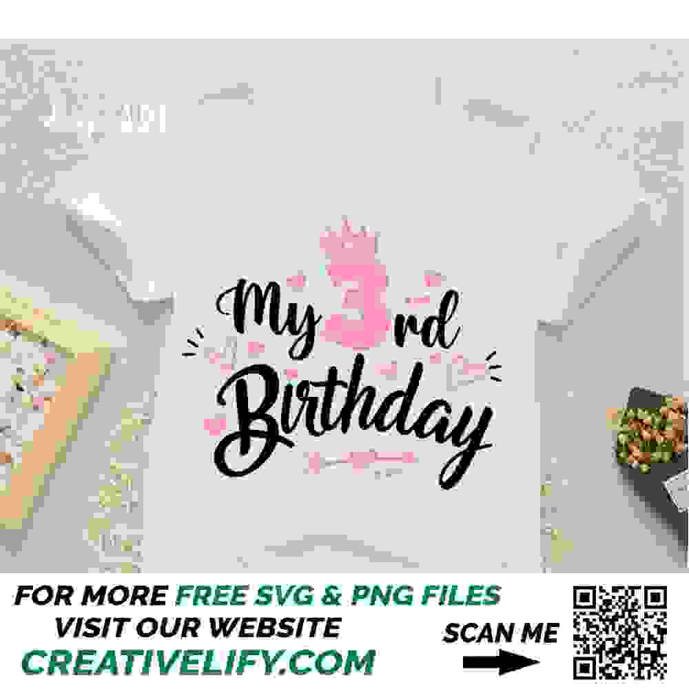 3rd Birthday svg, Third Birthday svg, My Birthday svg,Birthd | Inspire Uplift