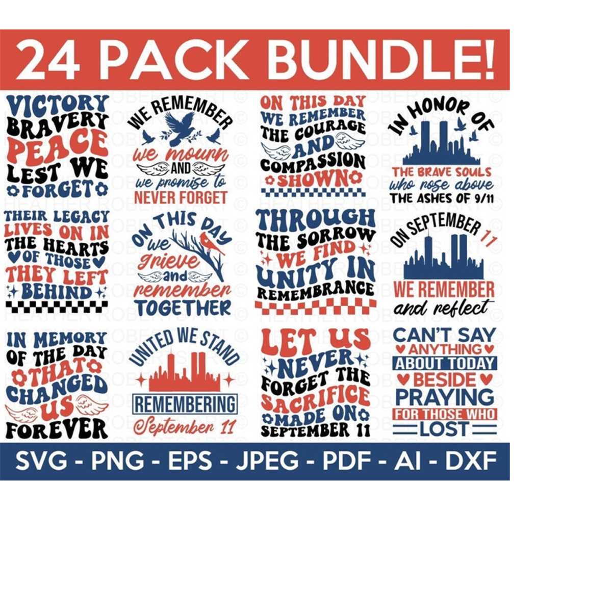 Remembrance Day Svg Bundle, Patriot Day Svg Bundle, Septembe | Inspire ...