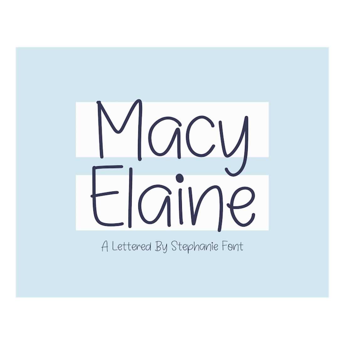Macy Elaine Handwritten OTF font, san serif simple hand writ | Inspire ...