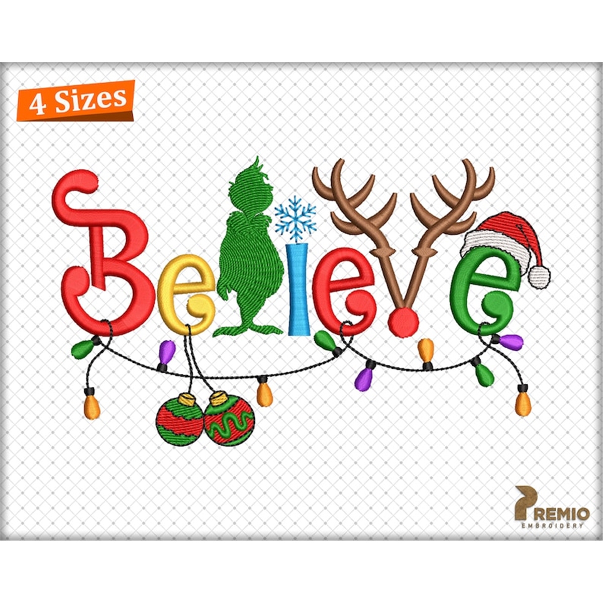 Christmas Embroidery Designs, Believe Embroidery Design, Bel | Inspire ...