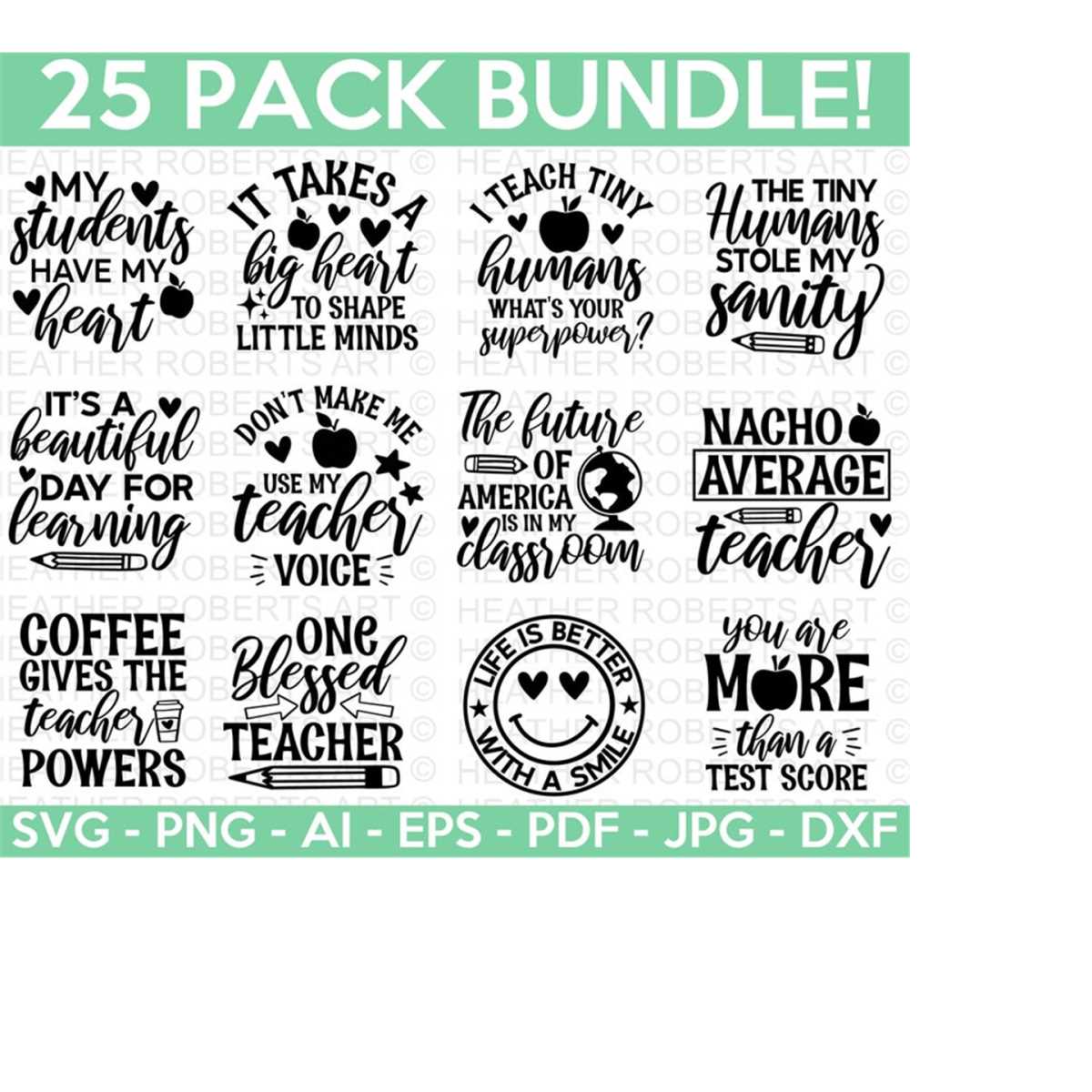 Teacher SVG Bundle, Teacher SVG, School SVG, Teach Svg, Back | Inspire ...