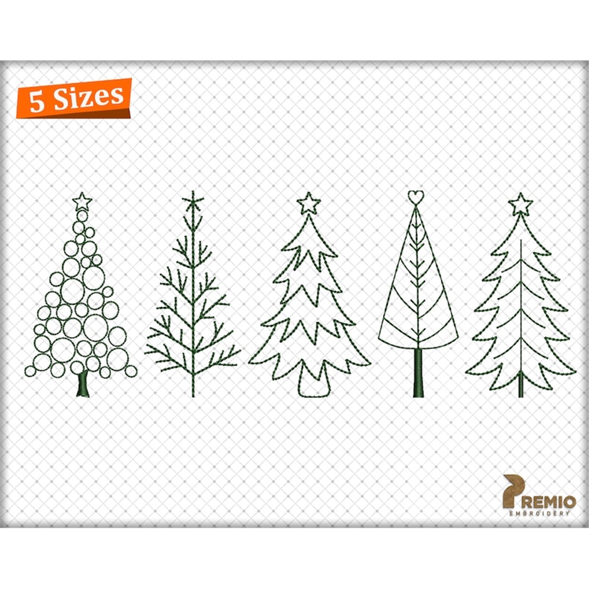 Christmas Trees Embroidery Designs, Christmas Machine Embroi - Inspire ...
