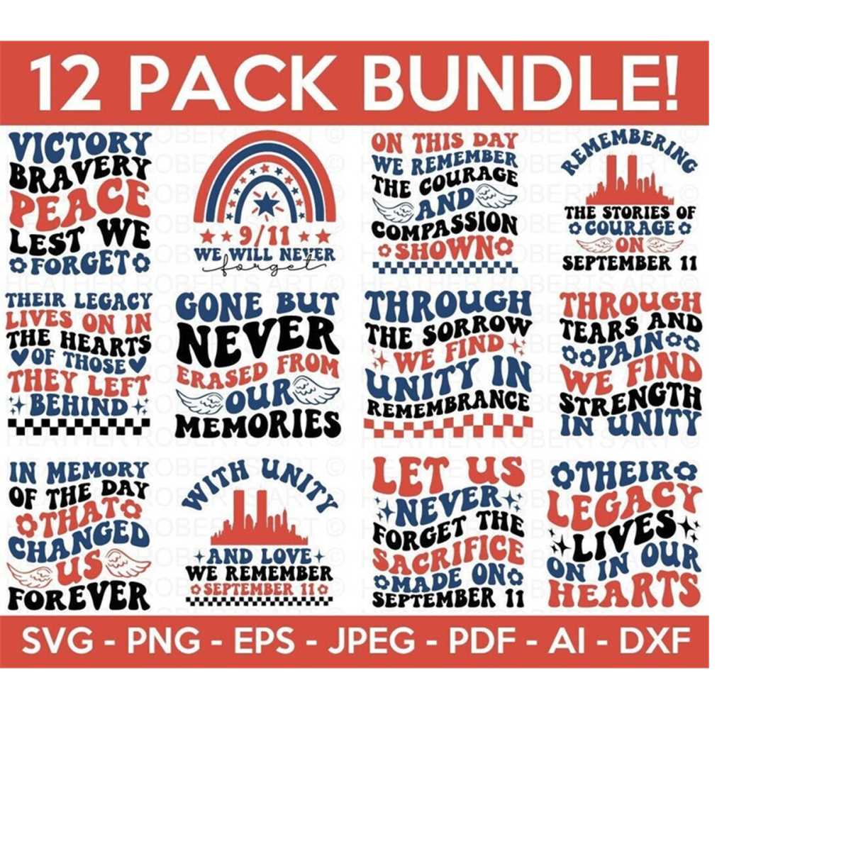 Remembrance Day Svg Bundle, Patriot Day Svg Bundle, Septembe | Inspire ...
