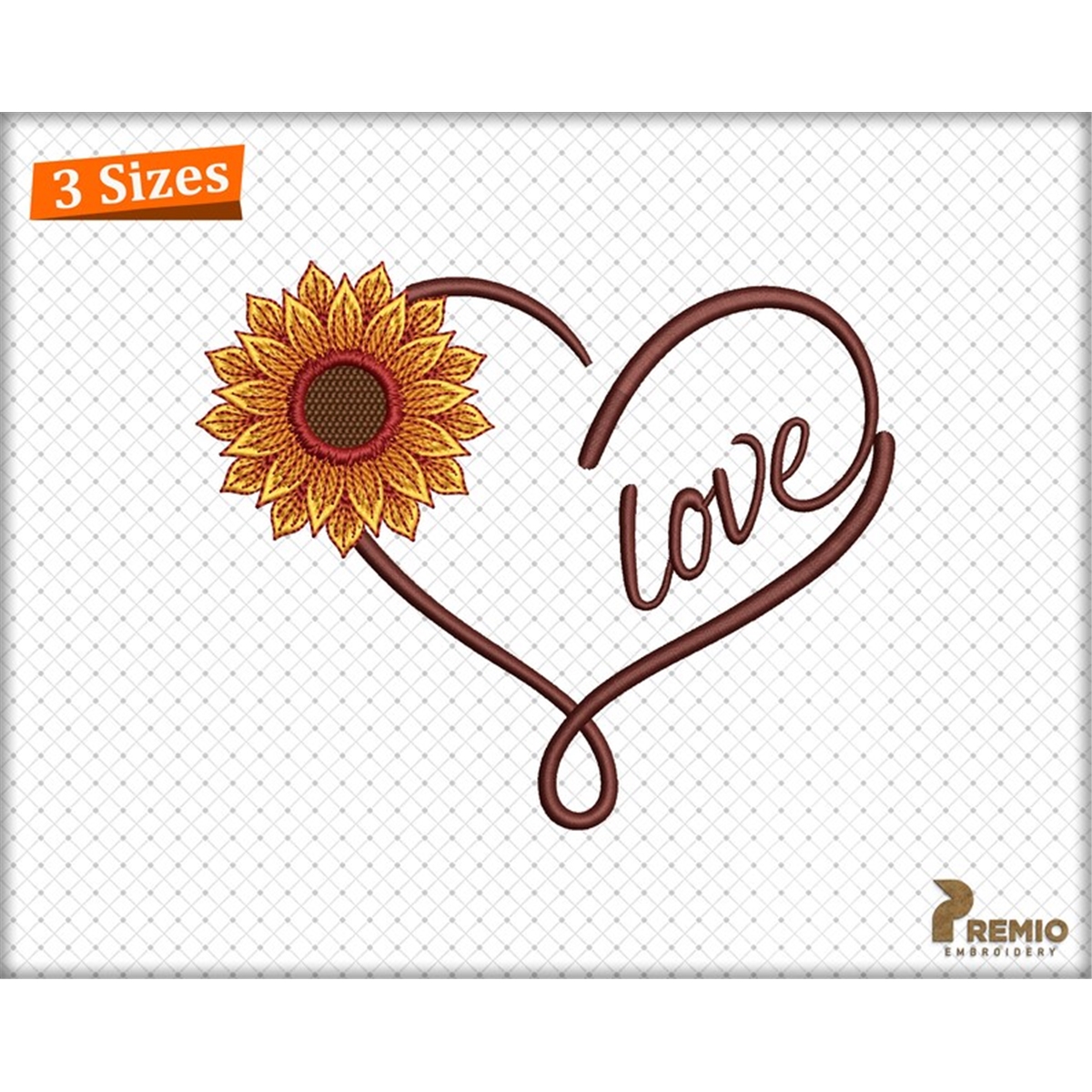 Sunflower Embroidery Design, Sunflower Love Embroidery Desig - Inspire ...