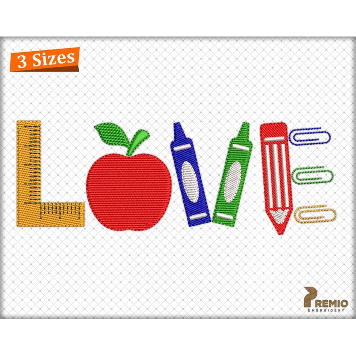 Love Back To School Embroidery Design, Teacher Embroidery De | Inspire ...