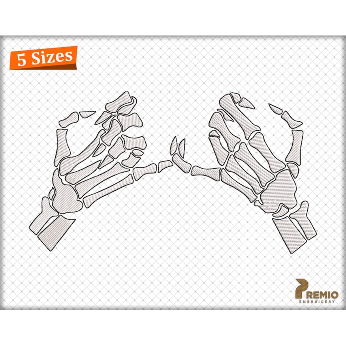 Skeleton Hands Embroidery Design, Skull Skeleton Hand Embroi | Inspire ...
