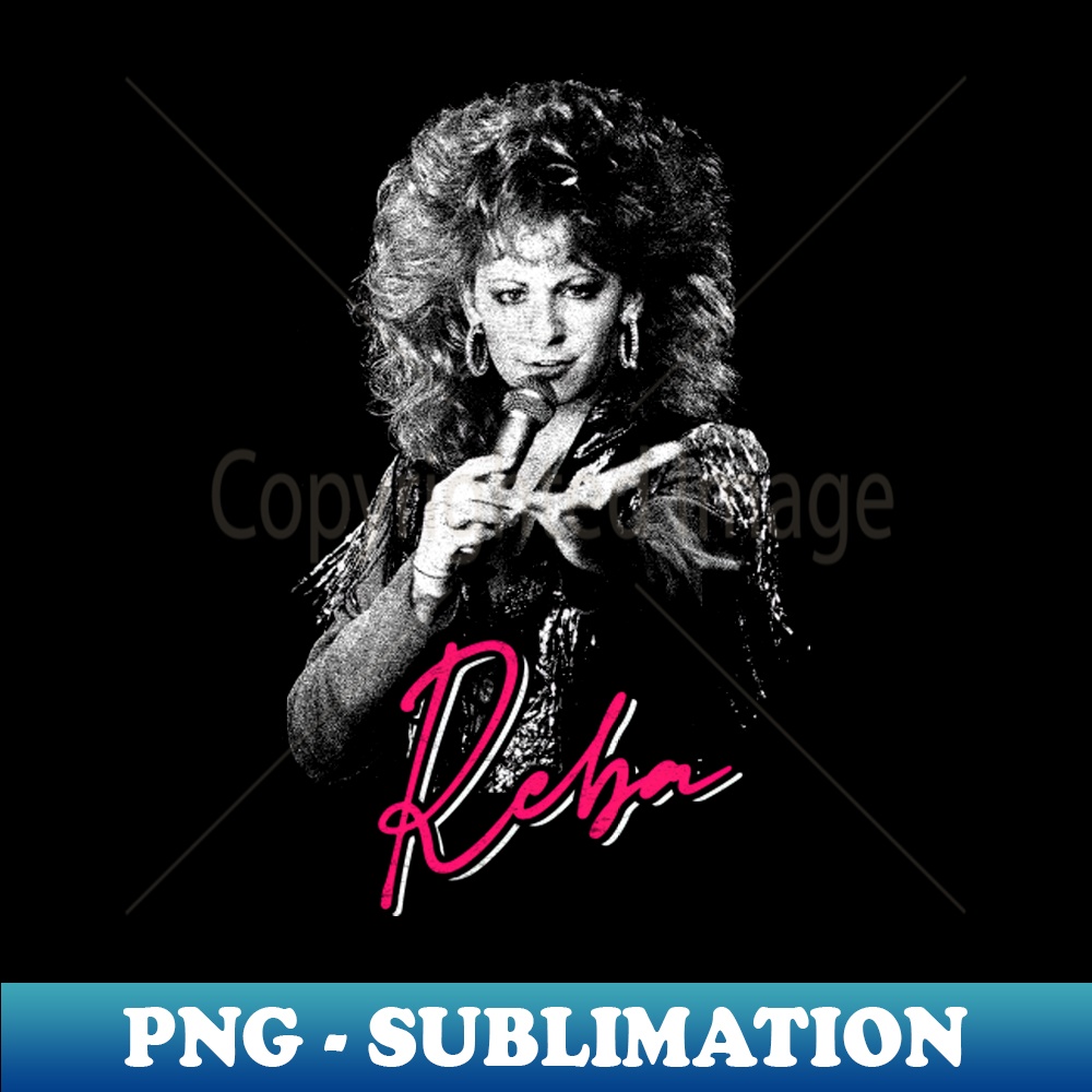 Reba Vintage-Style 80s Fan Design - Aesthetic Sublimation D | Inspire ...