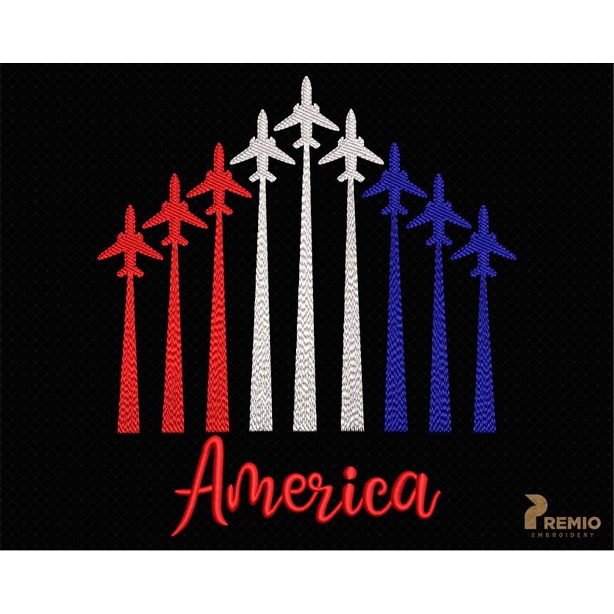 American Flag Machine Embroidery Design, USA Flag Air Force - Inspire ...