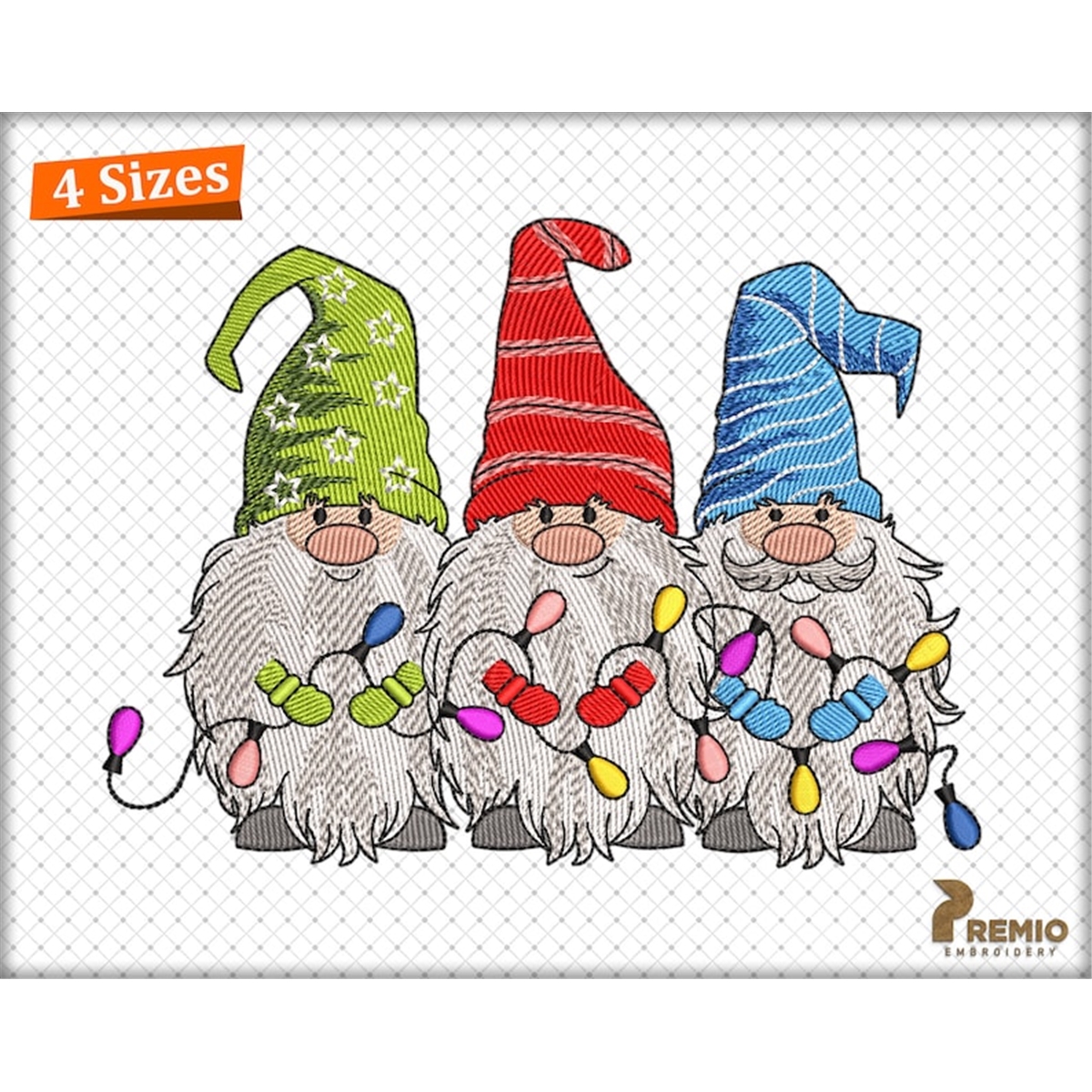 Christmas Gnome Embroidery Designs, Christmas Light Machine | Inspire ...