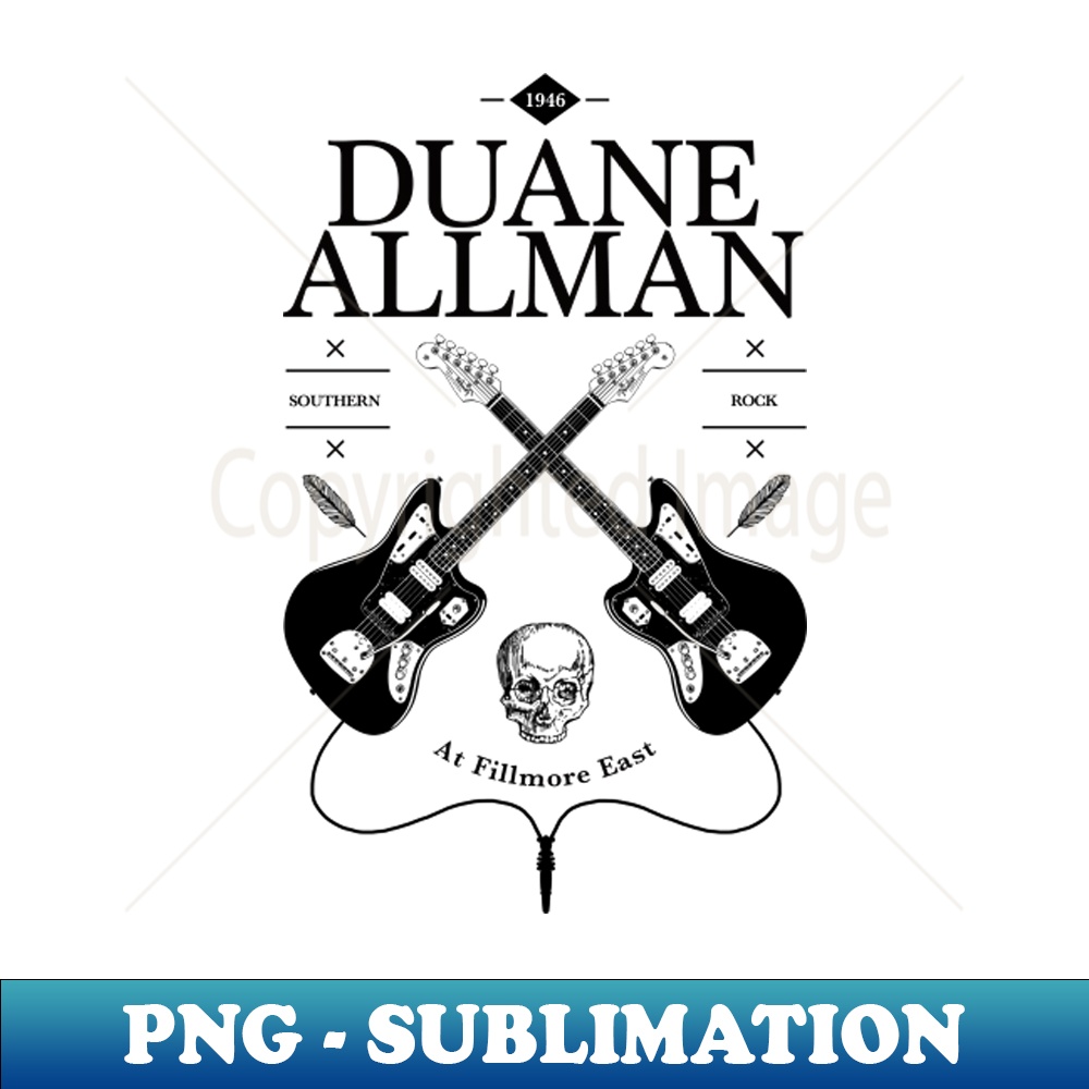Duane Allman Guitar Vintage Logo - High-Resolution PNG Subli | Inspire ...