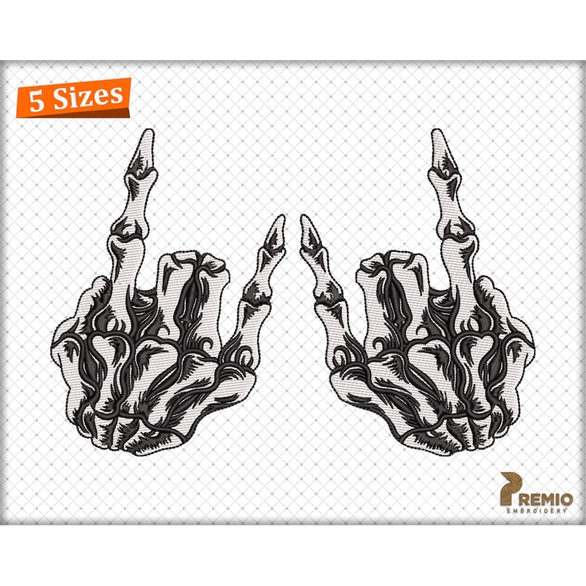 Stay Spooky Skeleton Hands Embroidery Design, Halloween Skul | Inspire ...