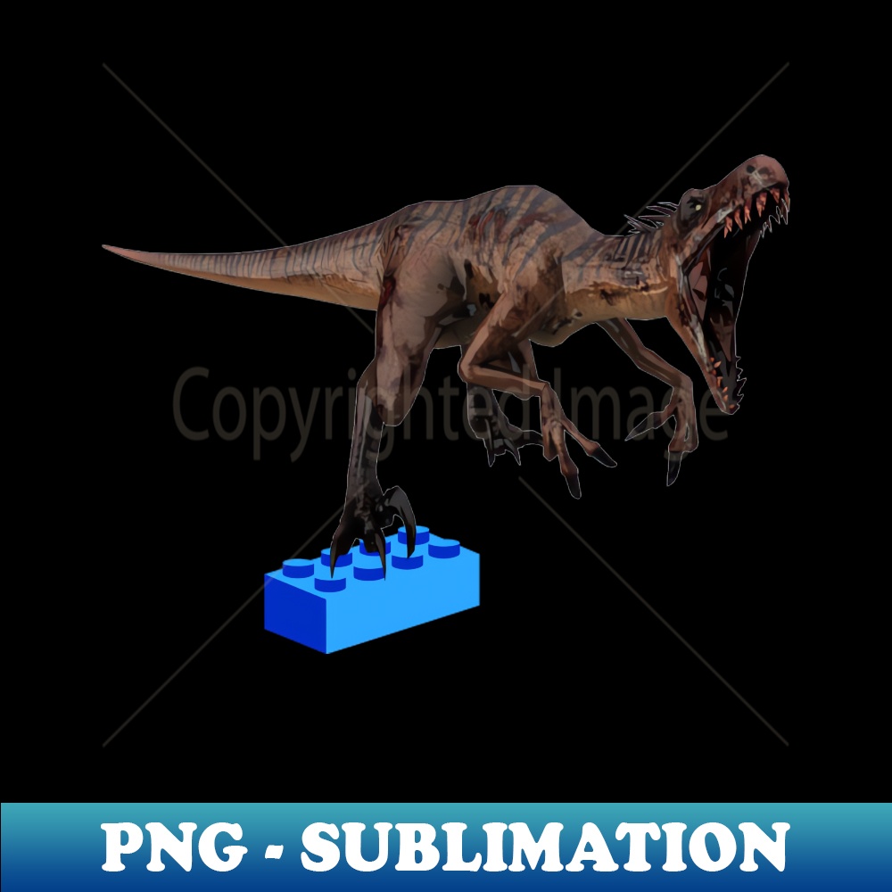 Dinosaur Stepping on Lego - PNG Transparent Digital Download - Inspire ...