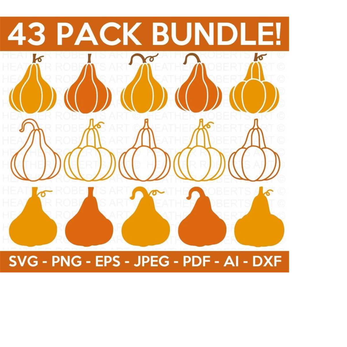 Gourd SVG Bundle, Pumpkin SVG, Pumpkin Vector, Halloween Svg - Inspire ...