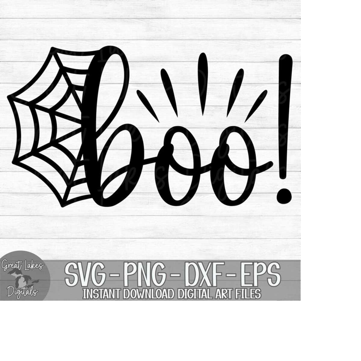 Boo! - Instant Digital Download - svg, png, dxf, and eps fil - Inspire ...