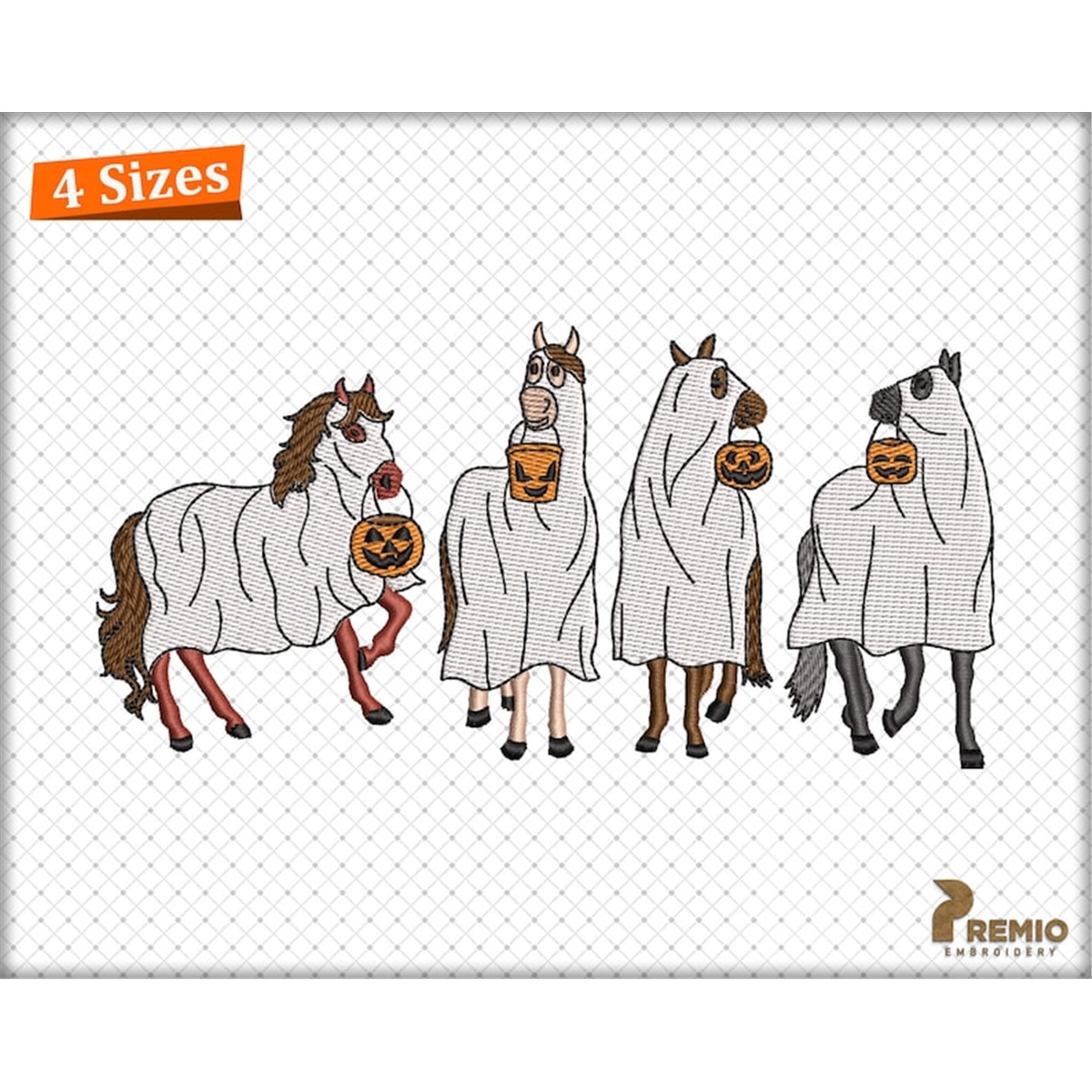 Ghost Horses Embroidery Designs, Horse Sheet Embroidery Desi | Inspire ...