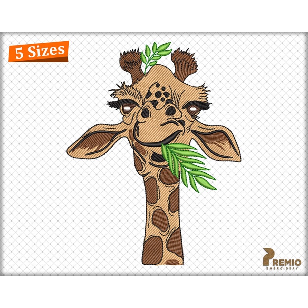 Giraffe Embroidery Designs, Embroidery Design for Giraffe, W | Inspire ...