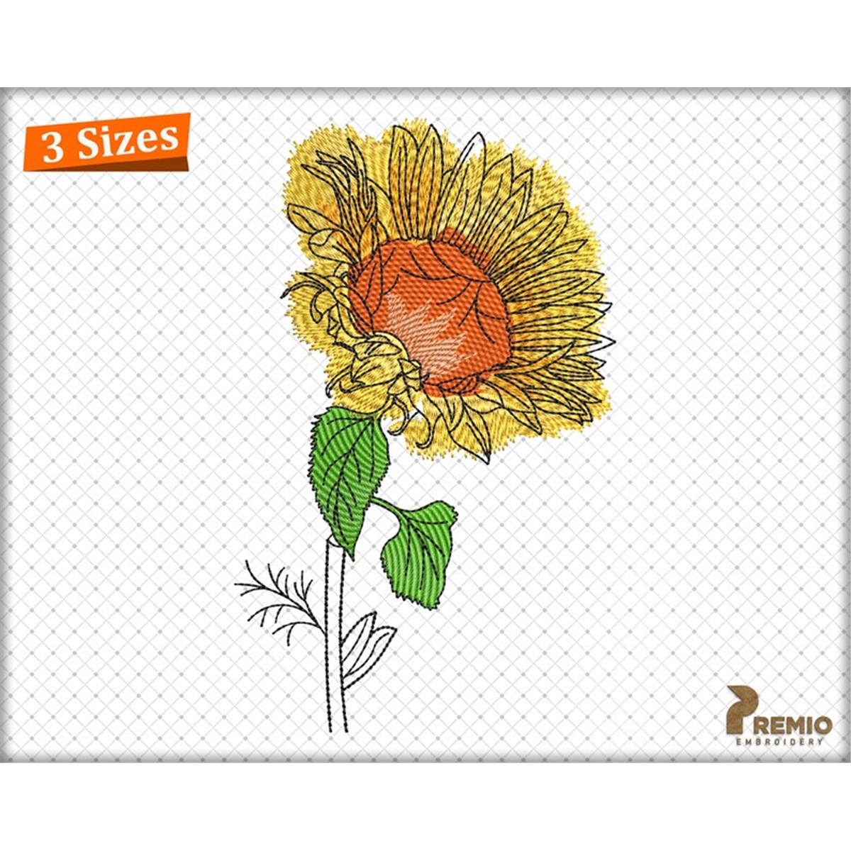 Sunflower Design, Sunflower Embroidery Design, Sunflower Em | Inspire ...