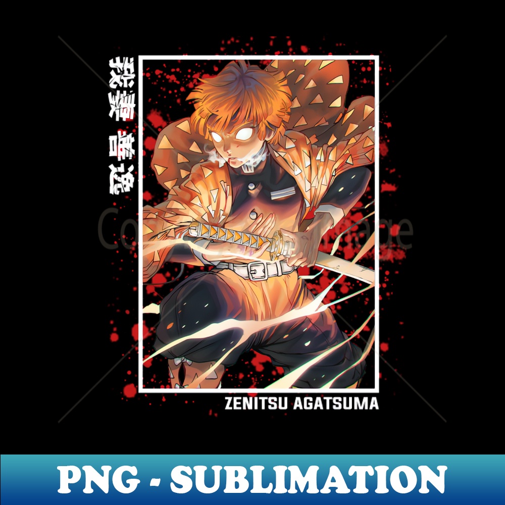 Zenitsu Agatsuma - Demon Slayer - PNG Transparent Digital Do | Inspire ...