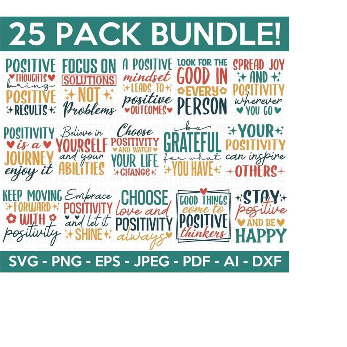 Positive Quotes SVG Bundle, Motivational Quotes SVG, Inspira - Inspire ...