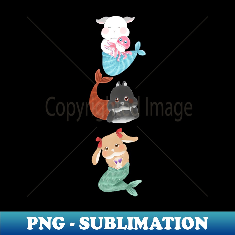 Mermaid Bunny BSC Horizontal Line Bailey Sean Claude x Bunn | Inspire ...