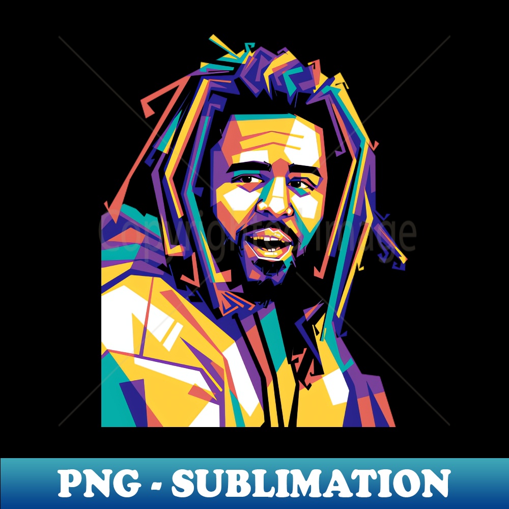 American Rapper J Cole WPAP Pop Art - Instant Sublimation Di - Inspire ...