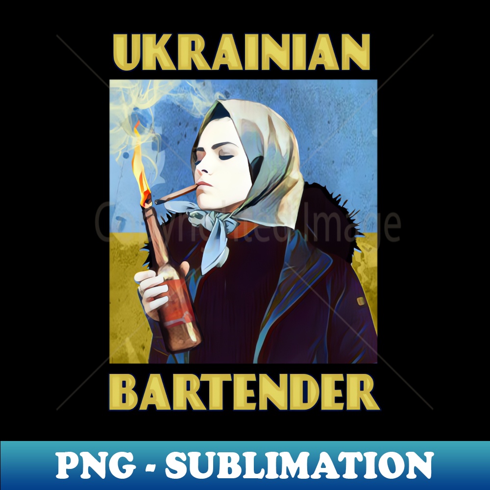Ukrainian Bartender - Retro PNG Sublimation Digital Download | Inspire ...