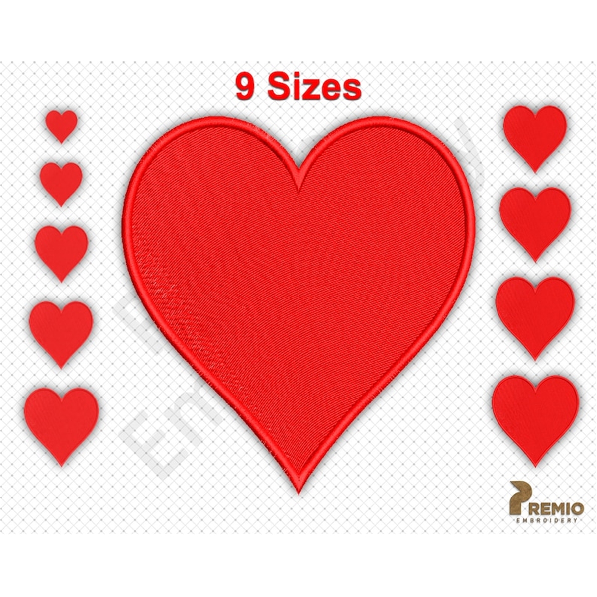Heart Embroidery Designs, Filled Hearts Machine Embroidery D | Inspire ...