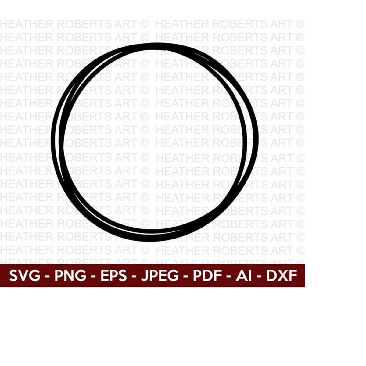 Doodle Circle Svg, Circle SVG, Sketch, Hand-drawn Circle svg - Inspire ...