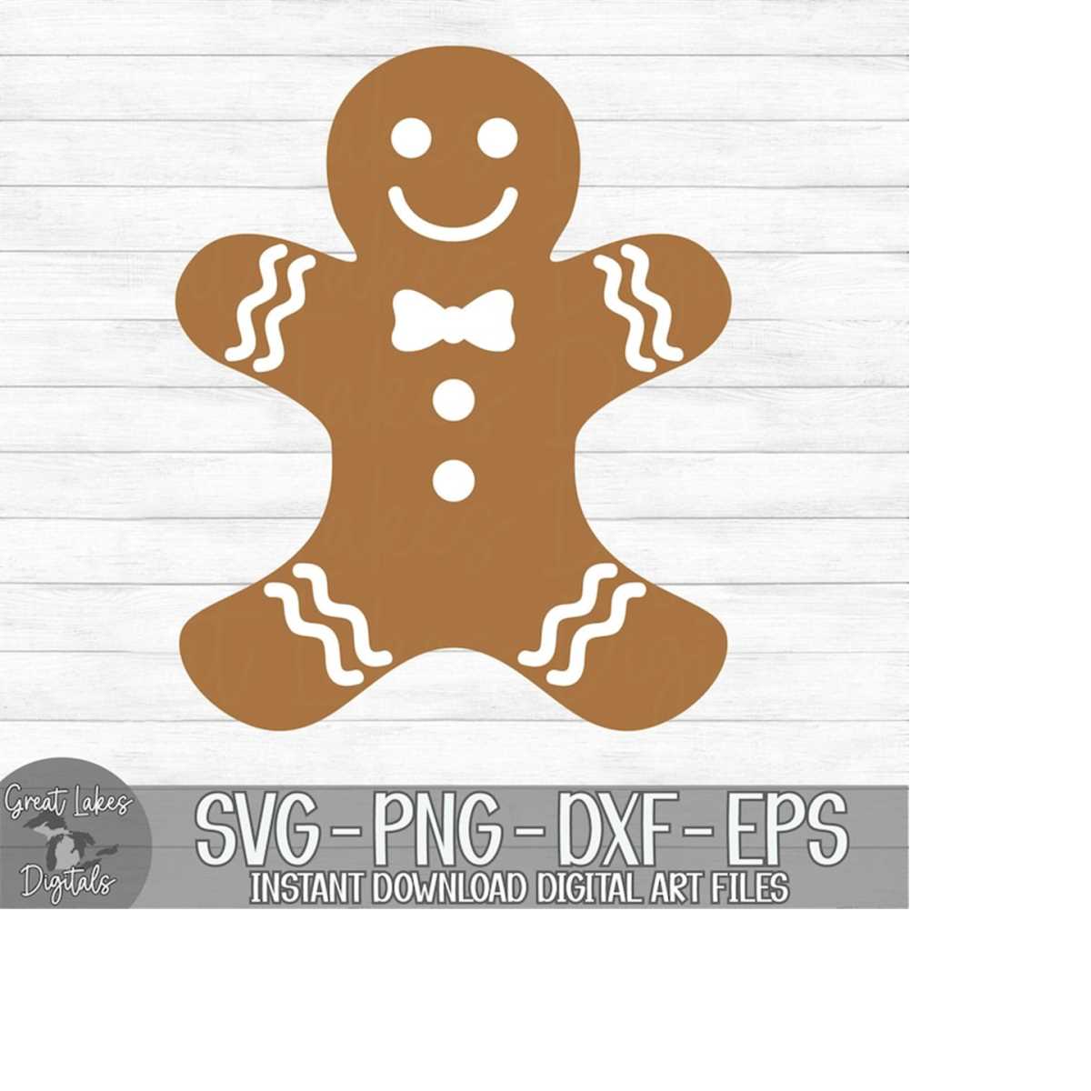 Gingerbread Man - Instant Digital Download - svg, png, dxf, - Inspire ...