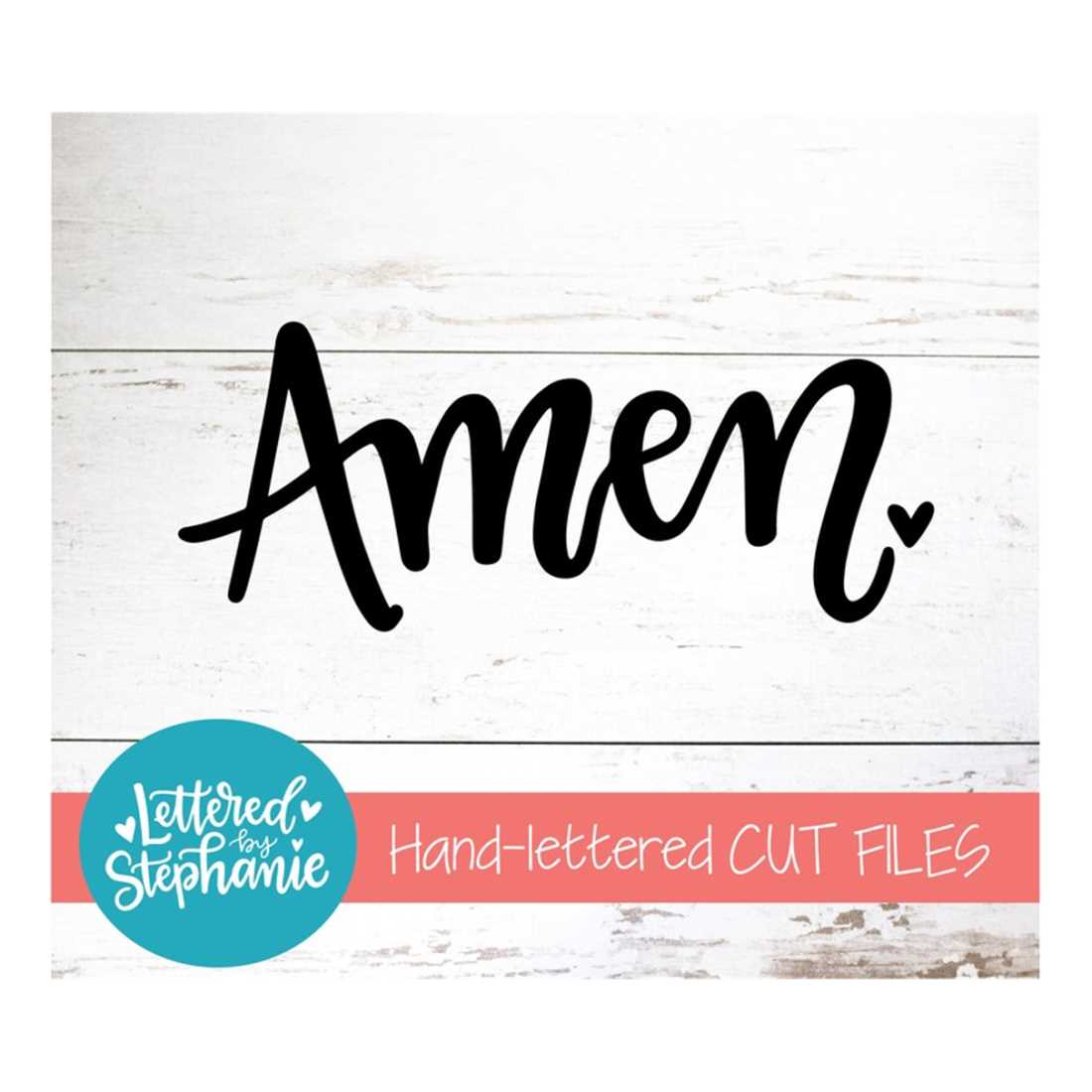 Amen SVG Cut File, digital file, faith svg, christian svg, f - Inspire ...