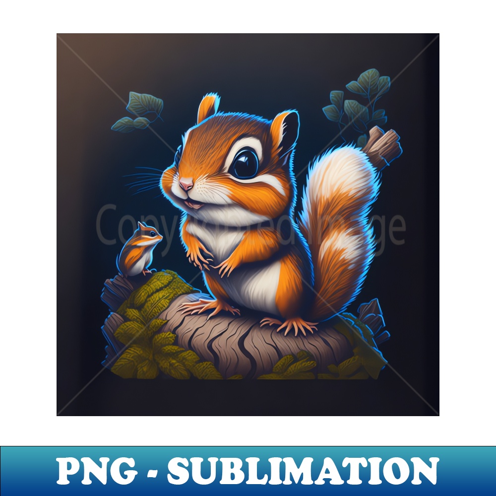 Cute Chipmunk Sticker - Cool Animal - Instant PNG Sublimatio | Inspire ...