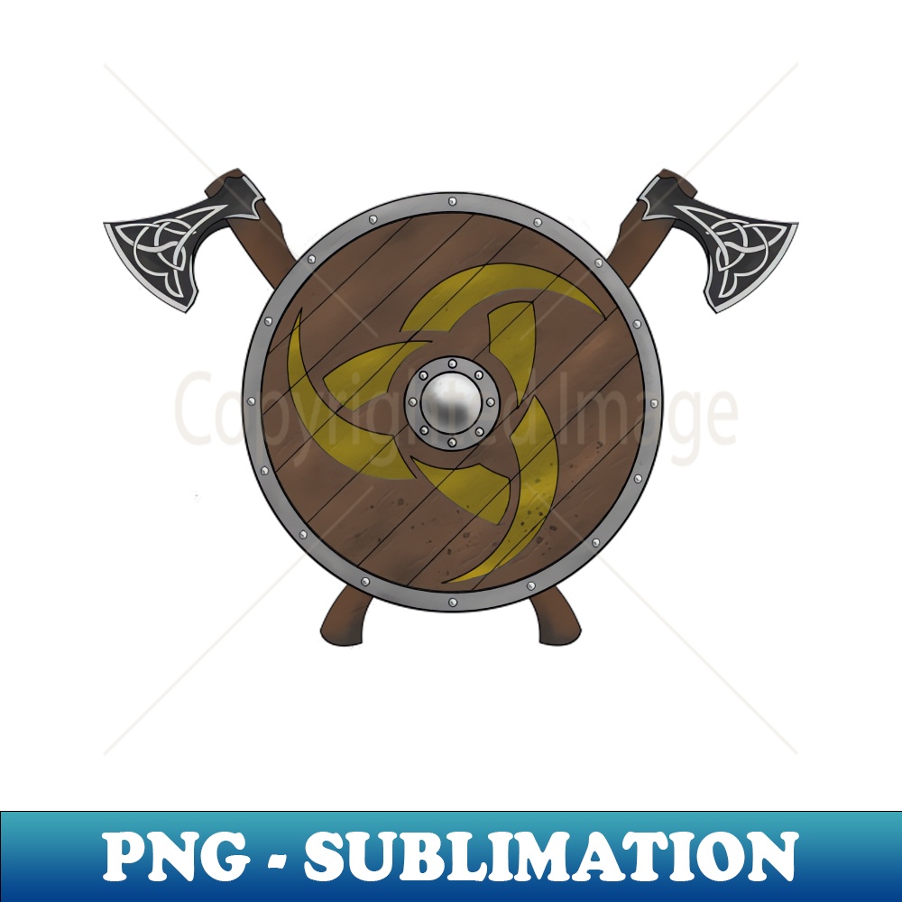 Viking Shield Axes yellow - Trendy Sublimation Digital Down | Inspire ...